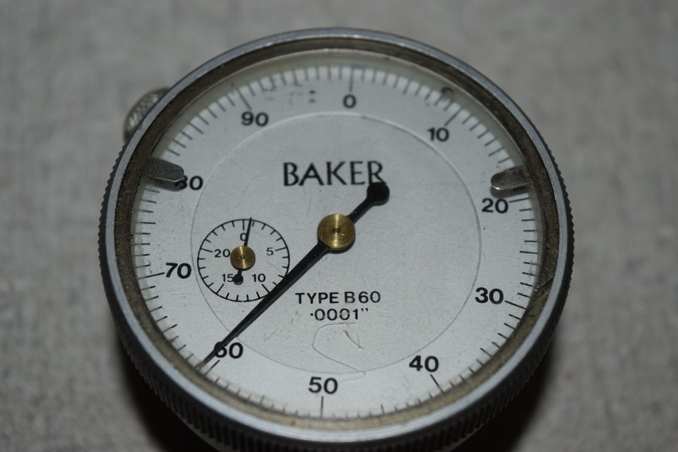 BAKER B60 Dial Indicator .0001" | eBay