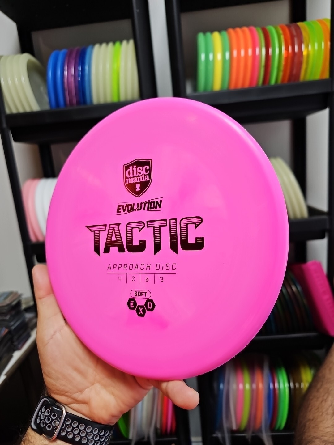Discmania Discs Exo Soft Tactic Pink 175g Evolution Disc Golf Approach | eBay
