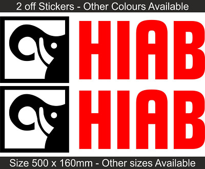 Hiab Hydraulic Crane | Sticker Decal Graphic | Various Colours | BB184 ...