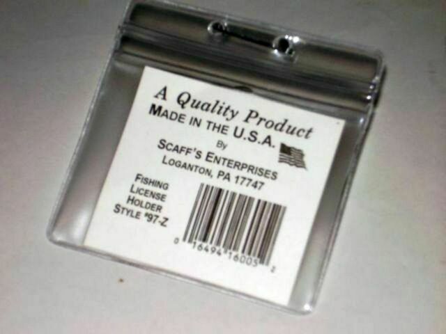 Scaff's Enterprises Scaffs 97-z Zip-seal License Holder for sale online ...