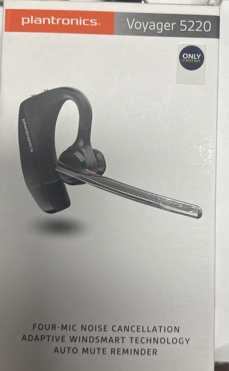 Plantronics Voyager 5220 Bluetooth Headset Black 20360063 POLY