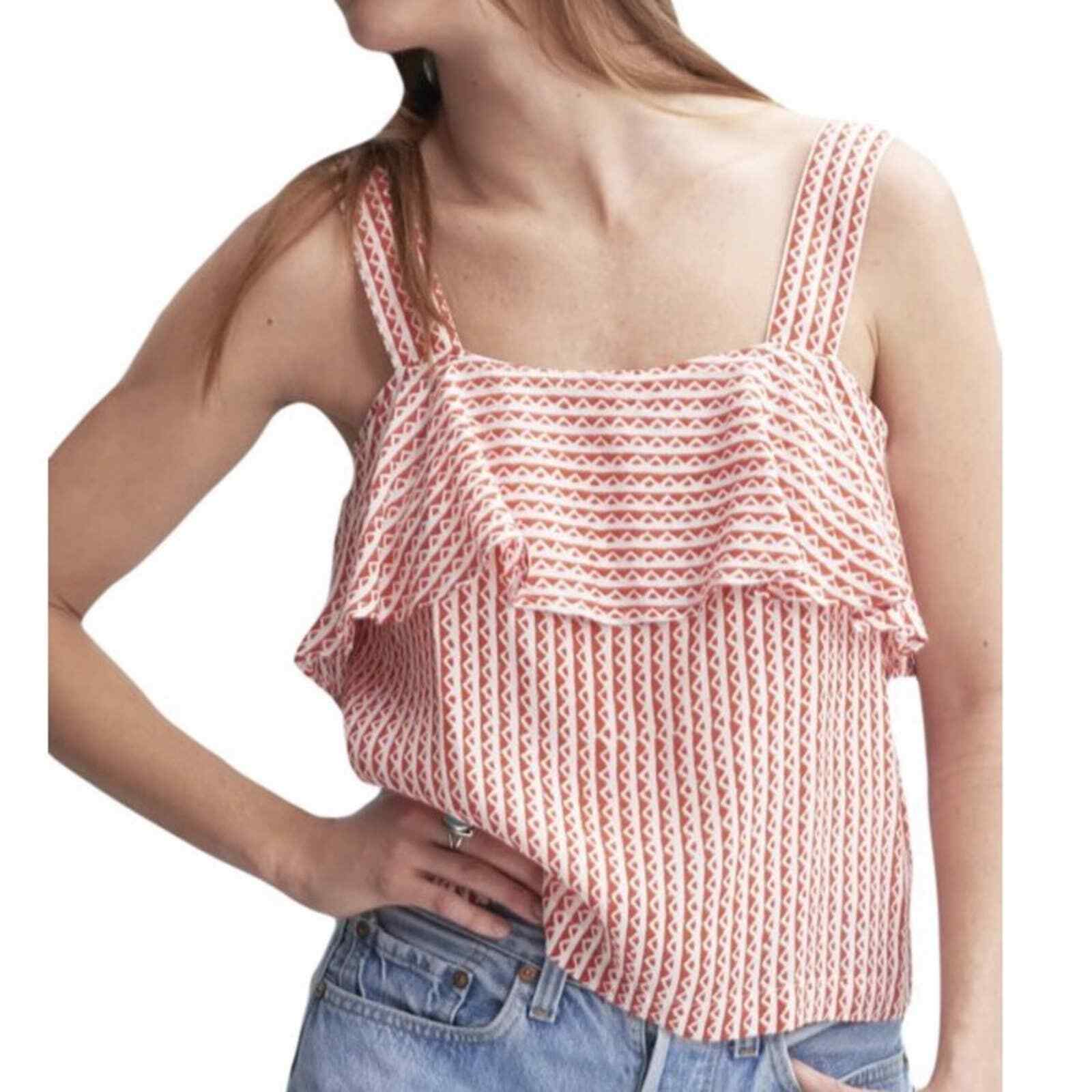 Roberta Roller Rabbit Alix Fedelia Top Orange Size S - Gem