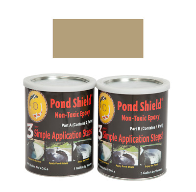 Pond Armor TAN-GA Pond Shield Epoxy Liquid Liner - 1.5 Gal, Tan ...