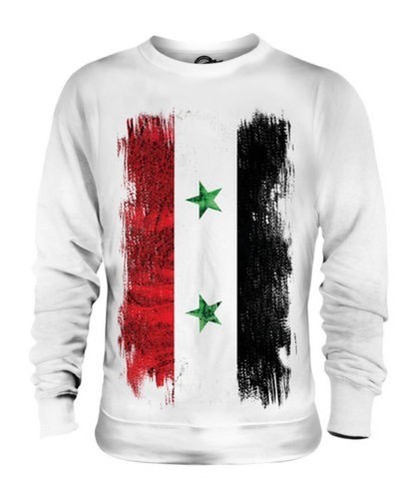 SYRIA GRUNGE FLAG UNISEX SWEATER TOP SURIYAH FOOTBALL SYRIAN GIFT SHIRT ...