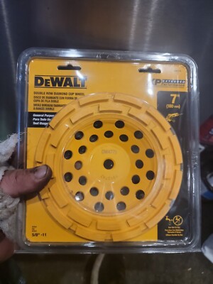 NEW DeWalt 7” Double Row Diamond Cup Wheel, Model DW4775 | eBay