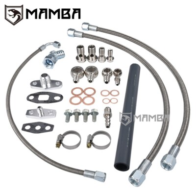 MAMBA Turbo oil & Water line kit For Nissan 300ZX Z31 VG30ET w/ factory ...