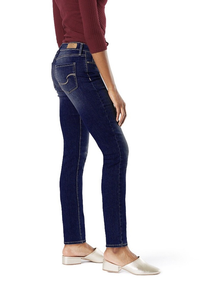 Levis Signature Mid Rise Slim Blue Denim Jeans Plus Size 24M. W37. L30 ...