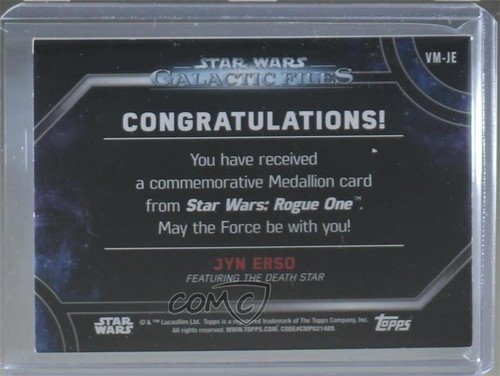2017 Topps Star Wars Galactic Files Reborn Jyn Erso #VM-JE z7j | eBay
