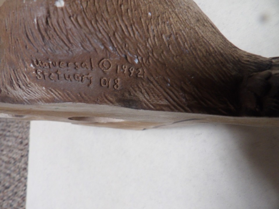 Vtg Weathered Universal Statuary Beaver Animal Resin Statue Figure 15 ...
