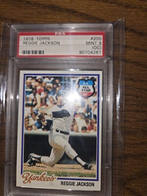1978 TOPPS #200 REGGIE JACKSON YANKEES HOF PSA 9 B4040877-744 | eBay