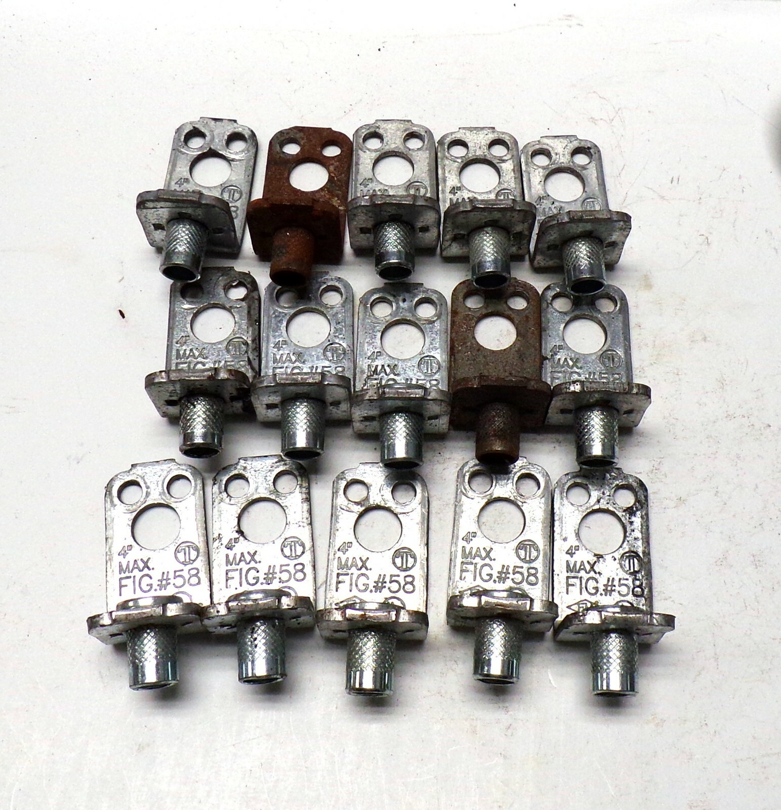 B-LINE THREADED SIDE BEAM BRACKET, FIG #58, 1/2" TO 4" PIPE SIZES, LOT ...