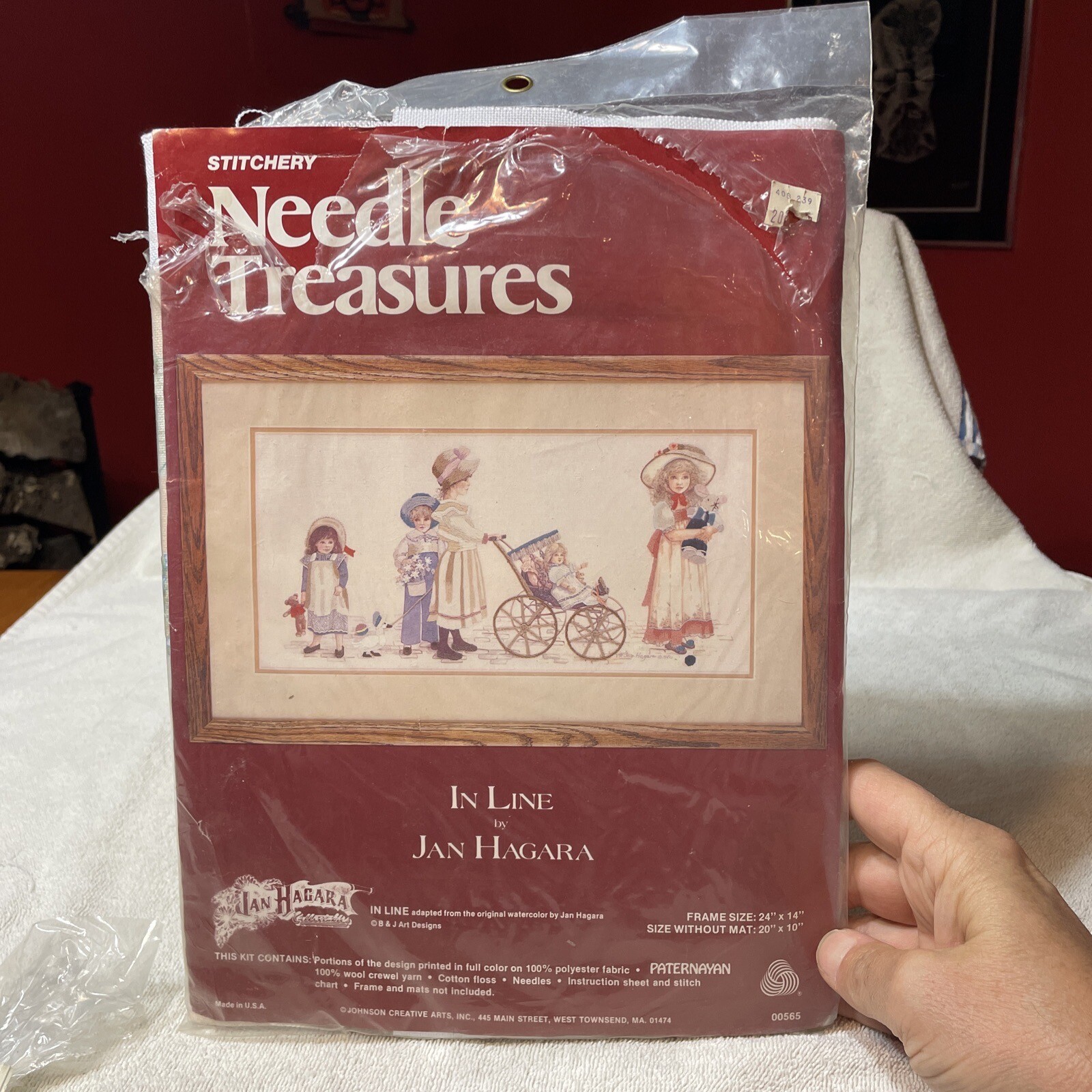 Jan Hagara In Line Needlepoint Kit Needle Treasures Embroidery Girl ...