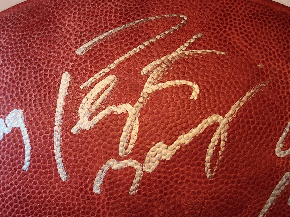 PEYTON ELI ARCHIE MANNING signed Wilson football Game Ball Steiner ...