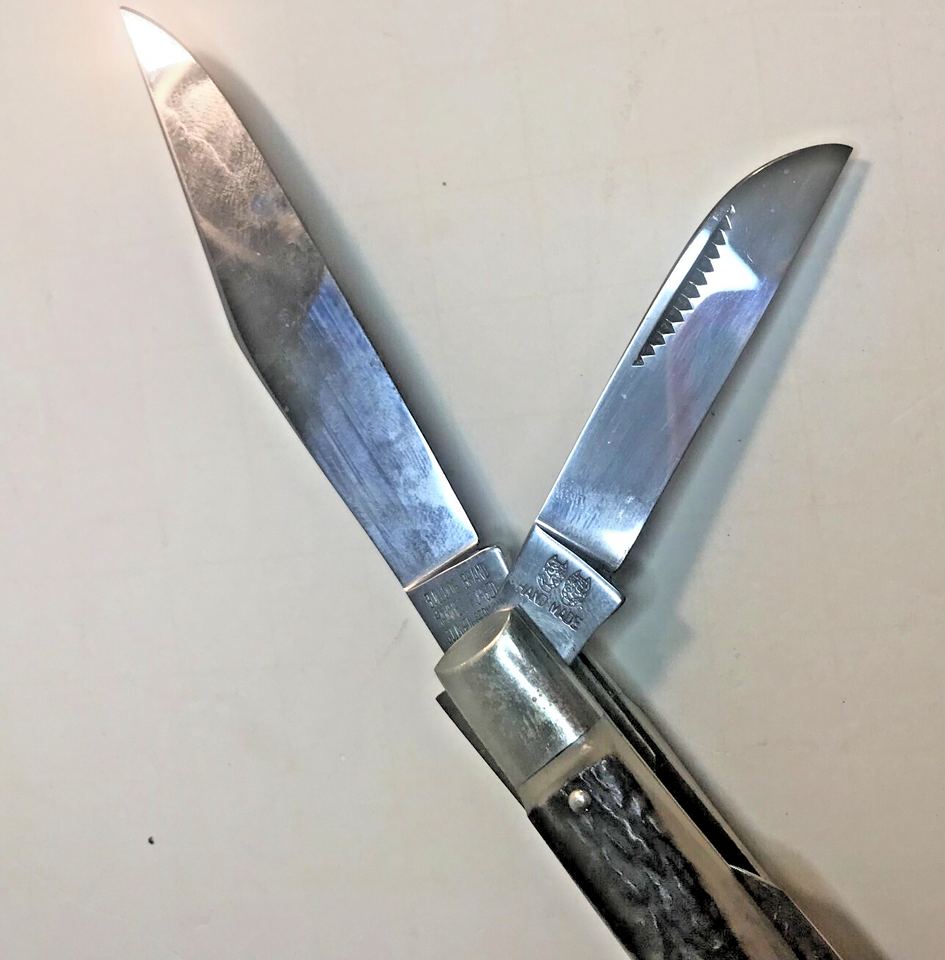 Bulldog Brand Pitt Bull 3 Blade Stag Handle Pocket Knife | eBay