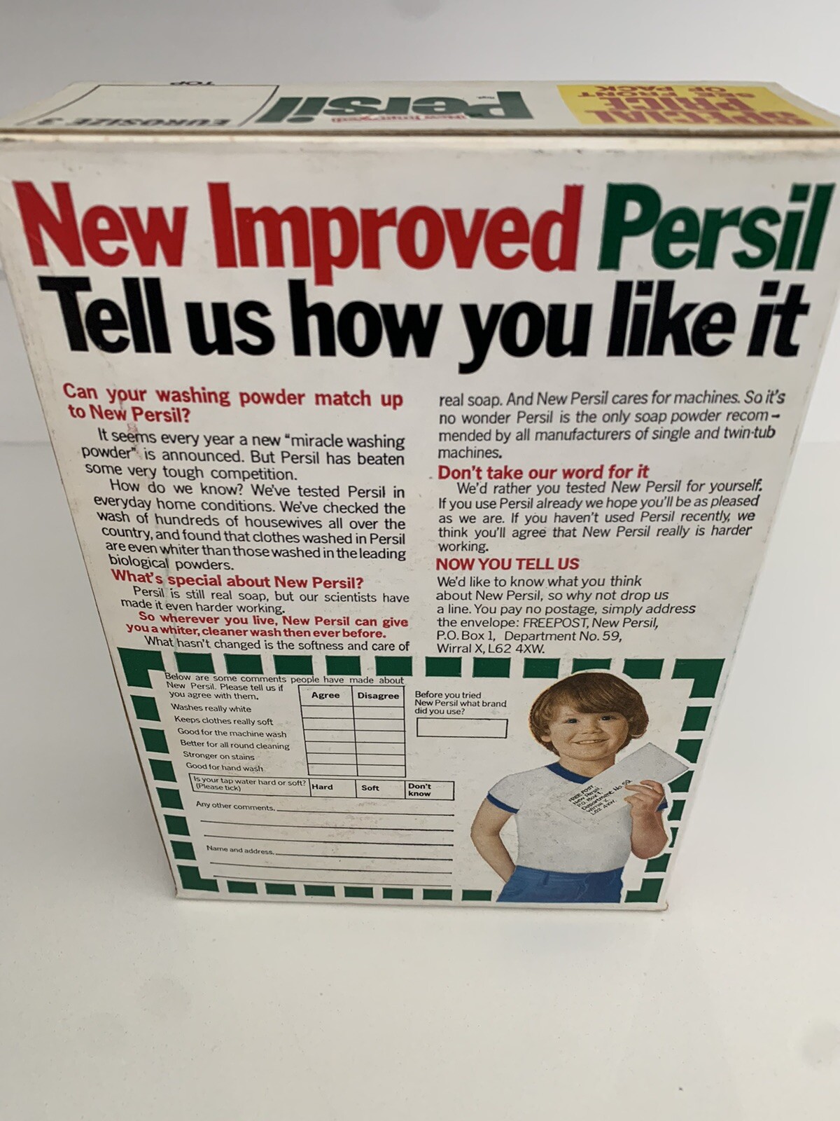 Vintage 1970s Persil Washing Powder Boxes Unopened 560g / 19.7oz | eBay