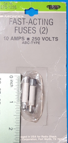 (2PCs) CERAMIC FUSE, ABC-10 , BUSSMANN , 250V , 10A | eBay