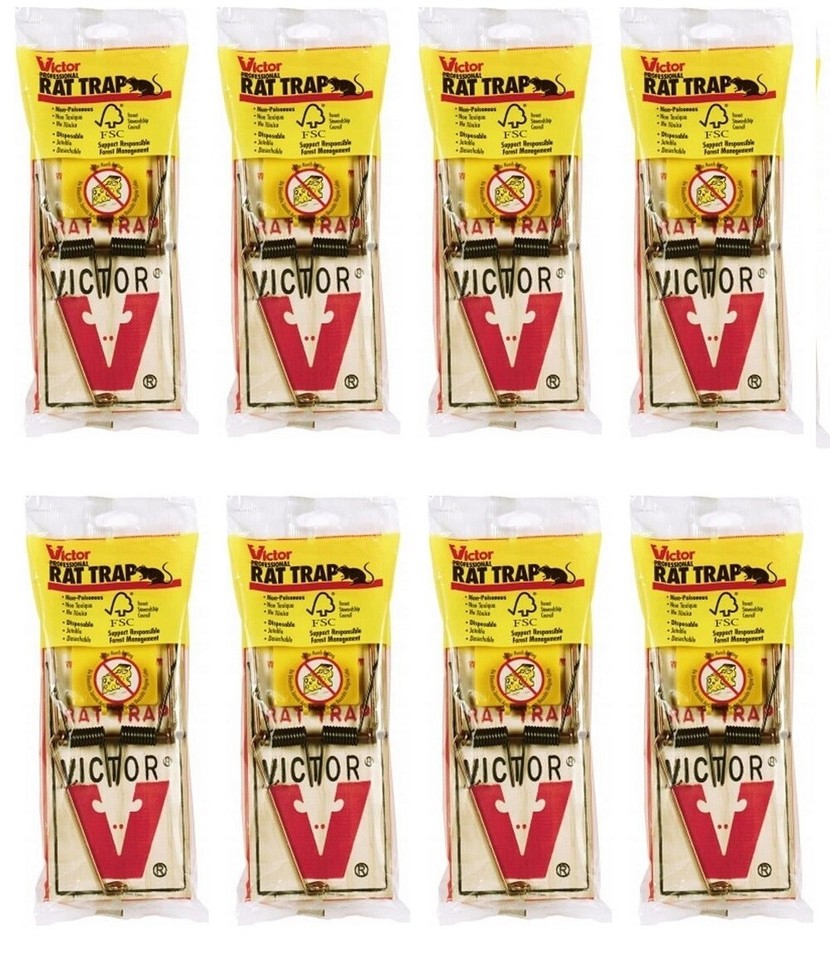 Victor Wide Pedal Rat Wood Snap Rat Trap Easy Set, Multi PACK | eBay