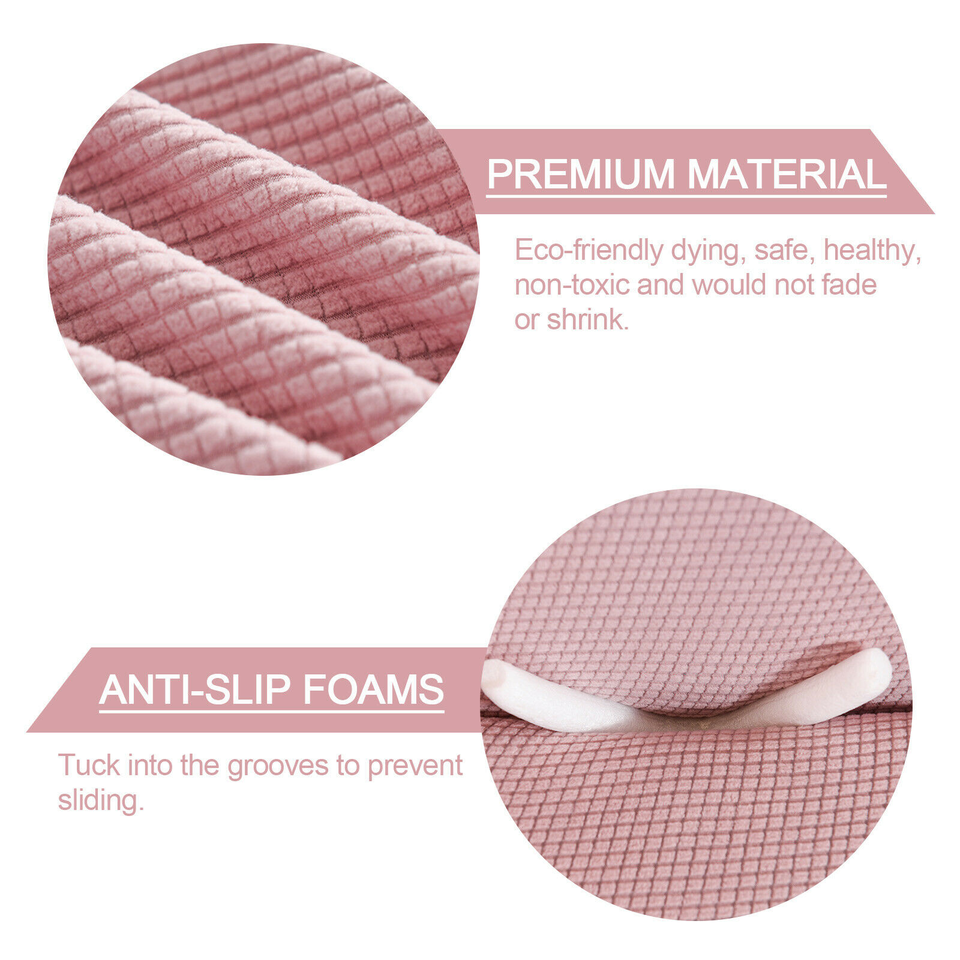 4 Seater Solid Color Sofa Covers Living Room Elastic Cover Furniture ...