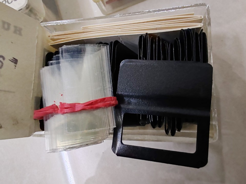 14 X Vintage Rare Metal Index Clips Boxes from 70s hunke & jochheim ...