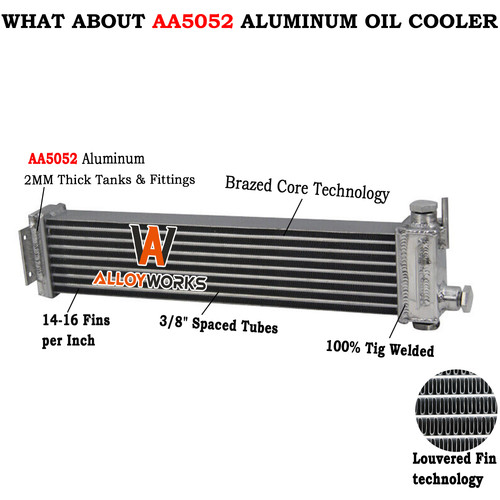 Aluminum Oil Cooler Fits For Mazda RX-7 13B FC3S S4,S5 Turbo 1986-1992 ...