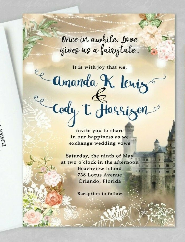 Princess Wedding Invitations