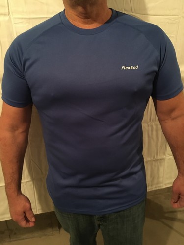 Flex Bod Form Fitting t shirts for men ( Black, Gray, Blue). Large ...