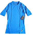 NWT Nike Mens Blue Pro White Check Short Sleeve Active Shirt Size M | eBay