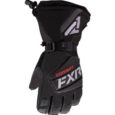 FXR Leather Gauntlet Snowmobile Gloves Thinsulate HydrX Pro Waterproof ...