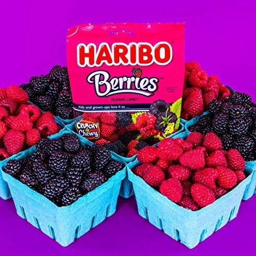 Haribo Gummi Candy, Berries, 5-Ounce Bags [12-Bags] | eBay