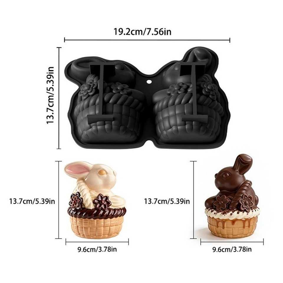 Cartoon Cake Baking Mold Heat Resistant Resin Casting Molds Cake ...