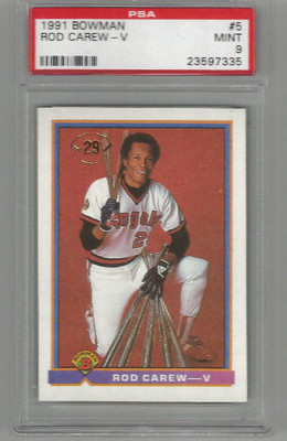 1991 Bowman Rod Carew V PSA 9 | eBay
