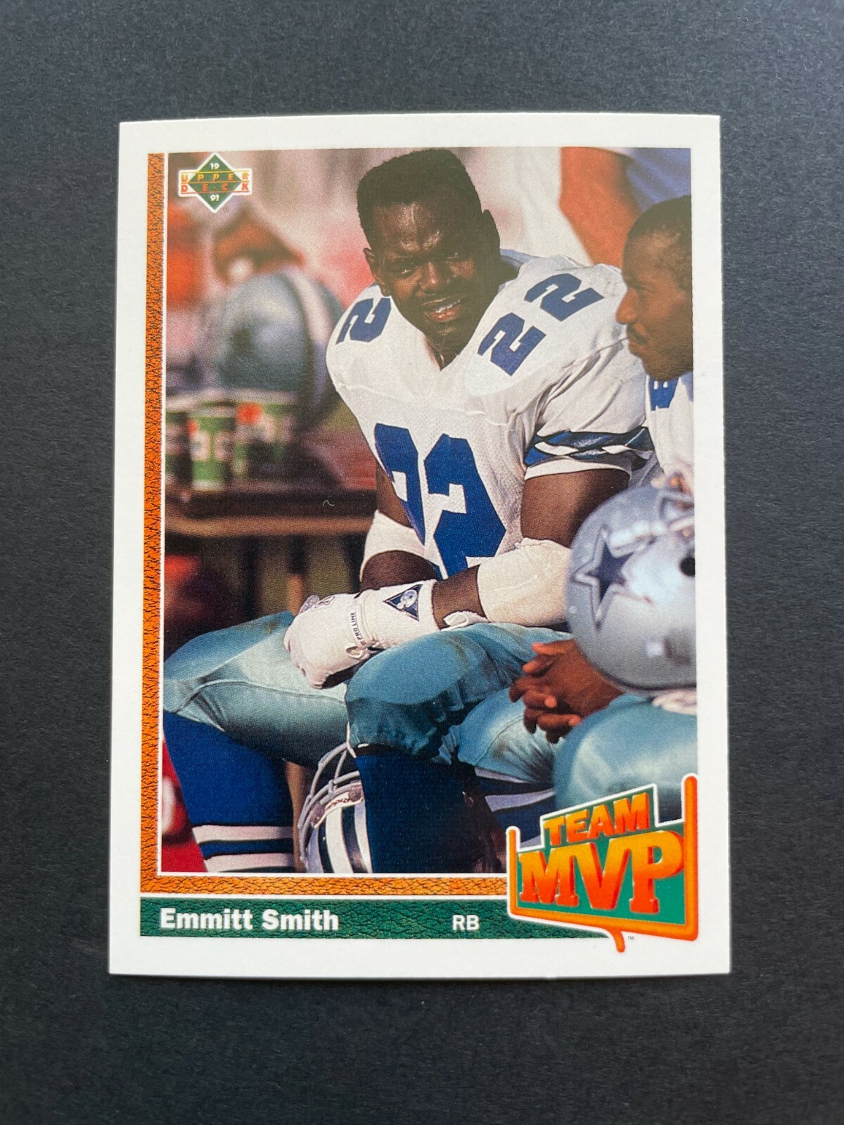 1991 upper deck Dallas Cowboys Emmitt Smith Team MVP football card ...