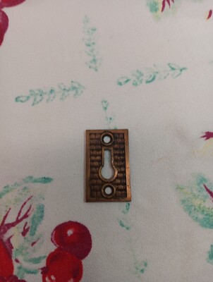 Antique Cast Brass Eastlake Victorian Door Escutcheon Skeleton Key Hole ...