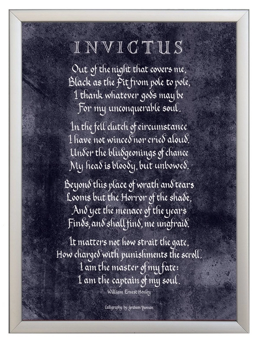 Invictus Poem Printable