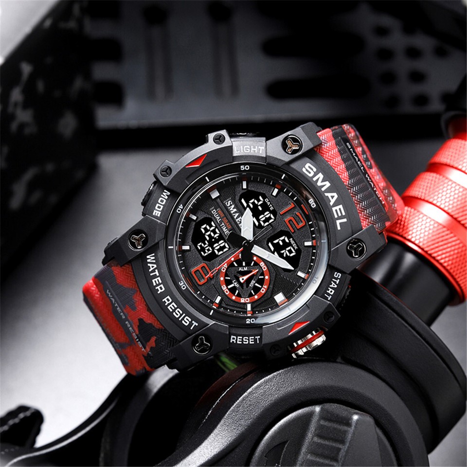 SMAEL Sport Watch Men Camouflage Watches Outdoor Digital Wristwatch ...