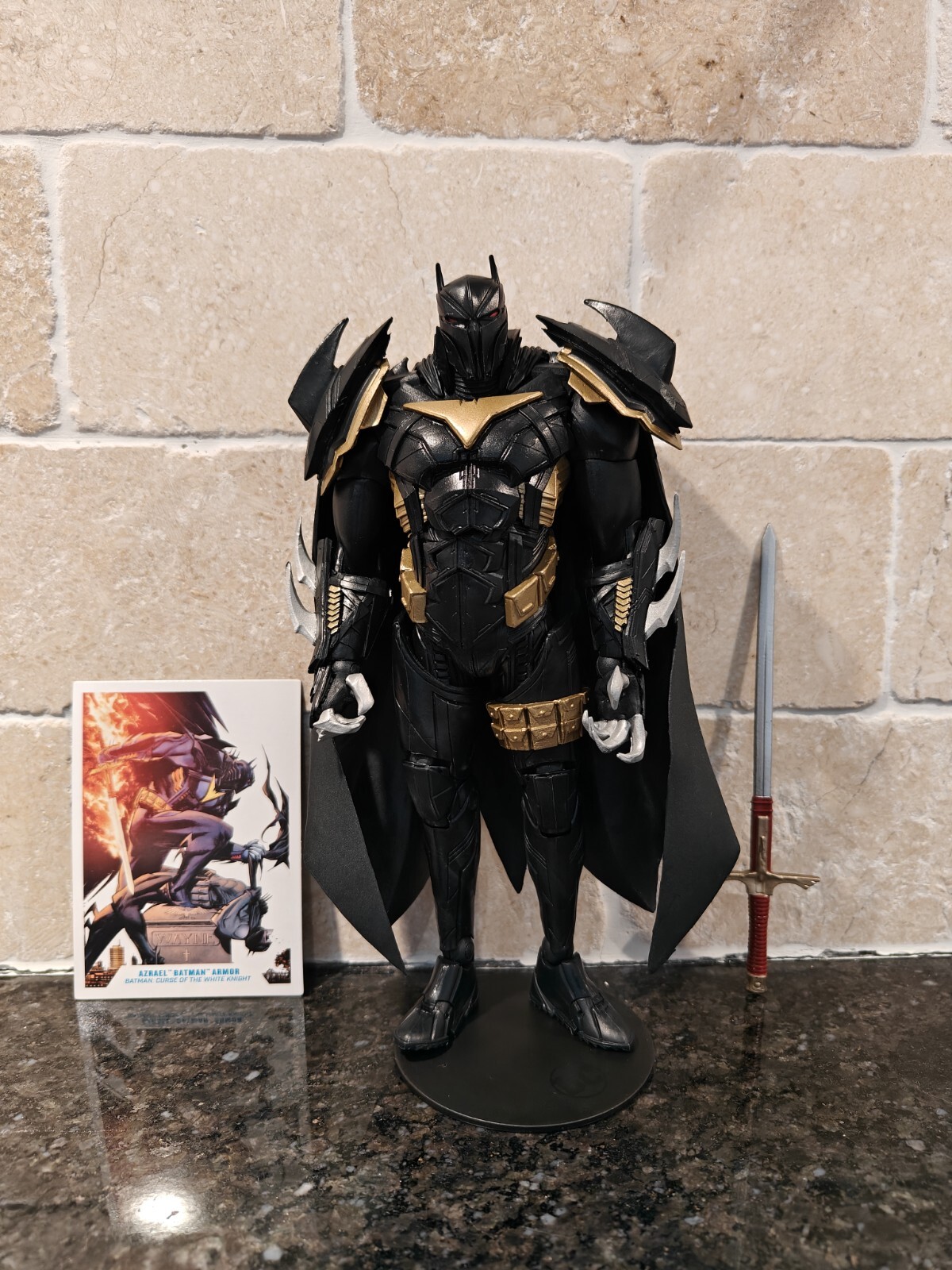 McFarlane DC Multiverse Azrael Batman Armor Black and Gold Azbat Action ...
