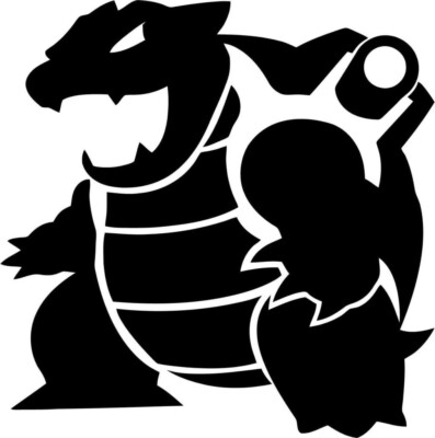 Vinyl Decal- Blastoise Angry (Pick Size & Color) Fits Jeep Car Truck ...