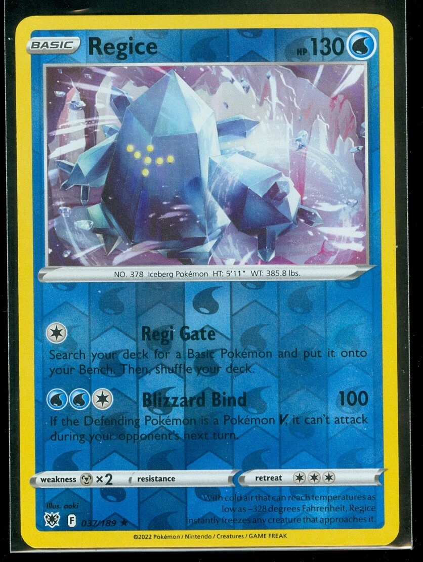Regice Pokemon Card