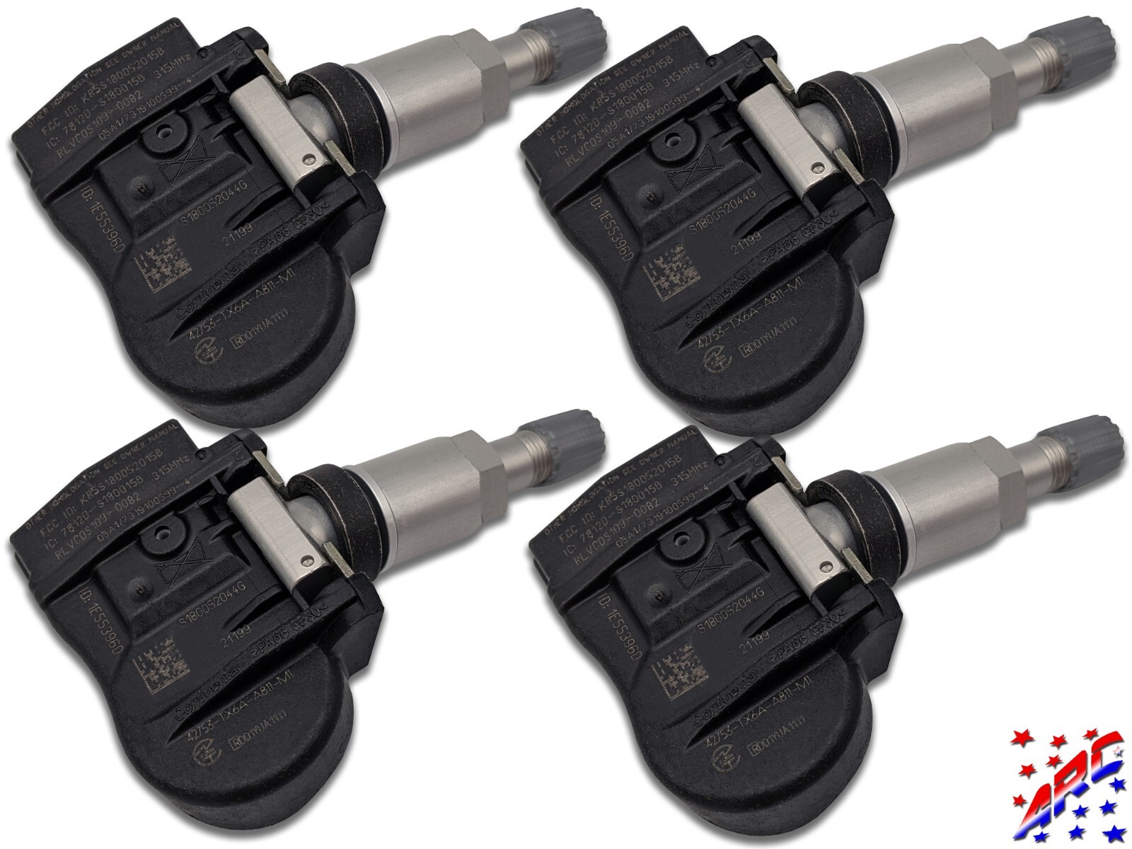Complete Set of 4 Genuine OEM Acura TPMS Tire Pressure Sensors Kit ...