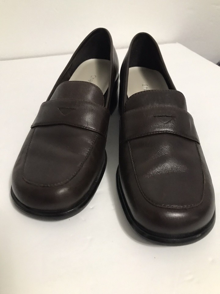 Chadwick's Women's Shoes Loafer Heeled Penny Loafer Slip-On Shoe Brown ...