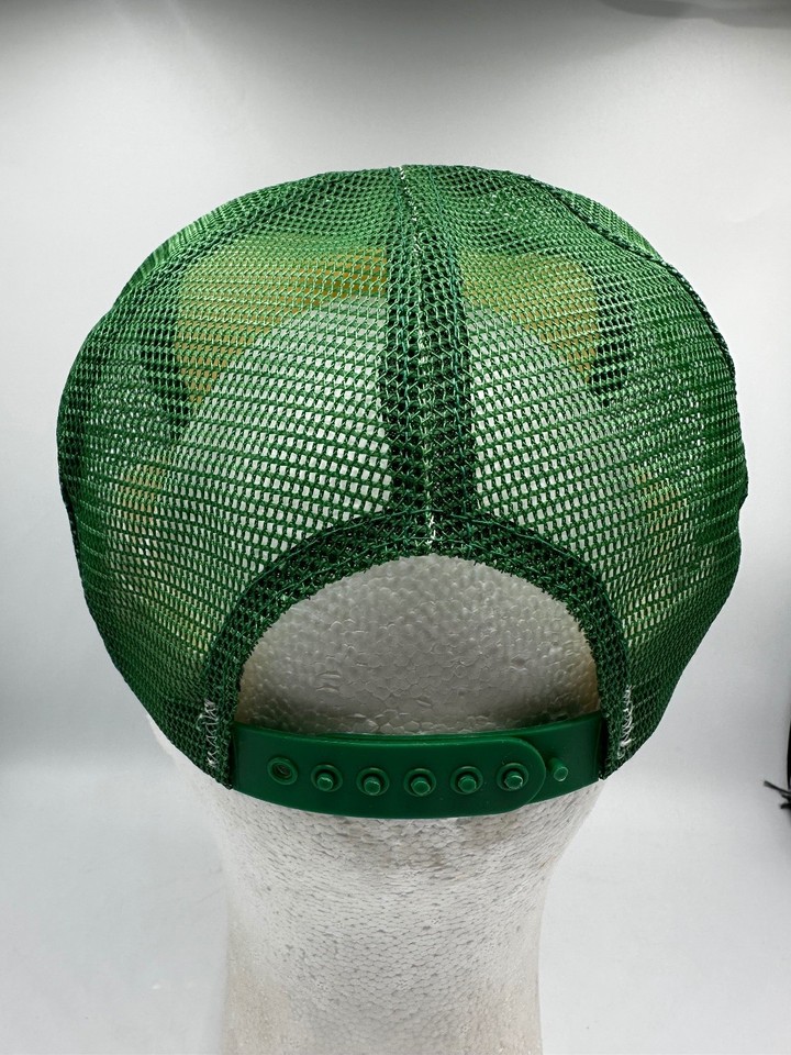 IMCO Vintage Trucker Hat Green White Mesh Adjustable Small Cap | eBay