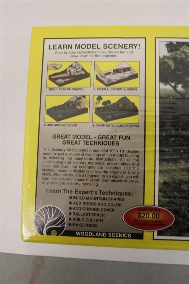 Woodland Scenics The Scenery Kit HO Scale Model Railroad Vintage New | eBay