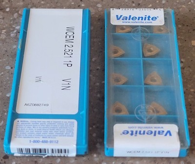 WCEM 2.521 V1N VALENITE *** 10 INSERTS *** FACTORY PACK *** | eBay