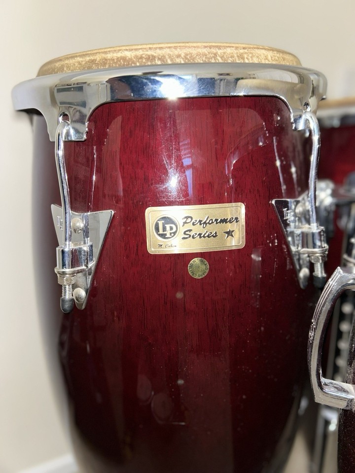 Beautiful LP Latin Percussion 3 Piece Conga Set Performer Series ...