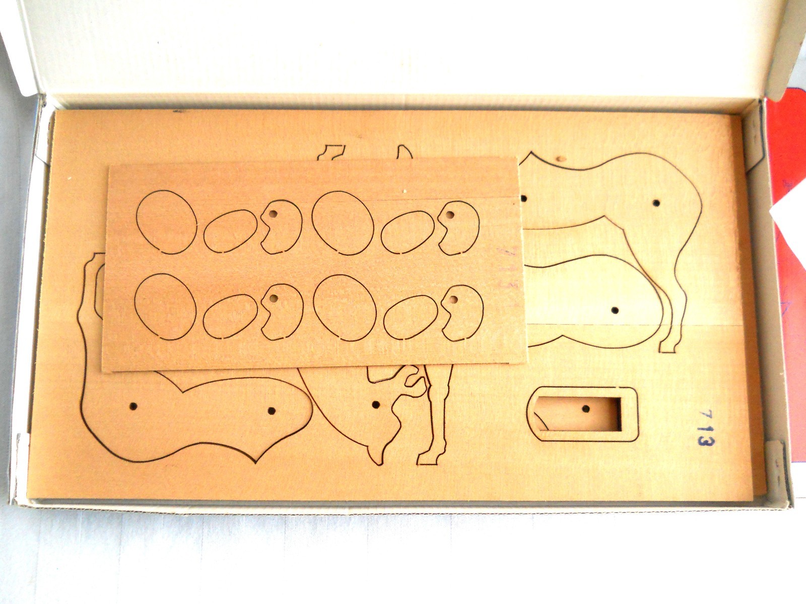 3D Wood Horse Construction Kit Mahogany Western Equestrian Model Coppia ...