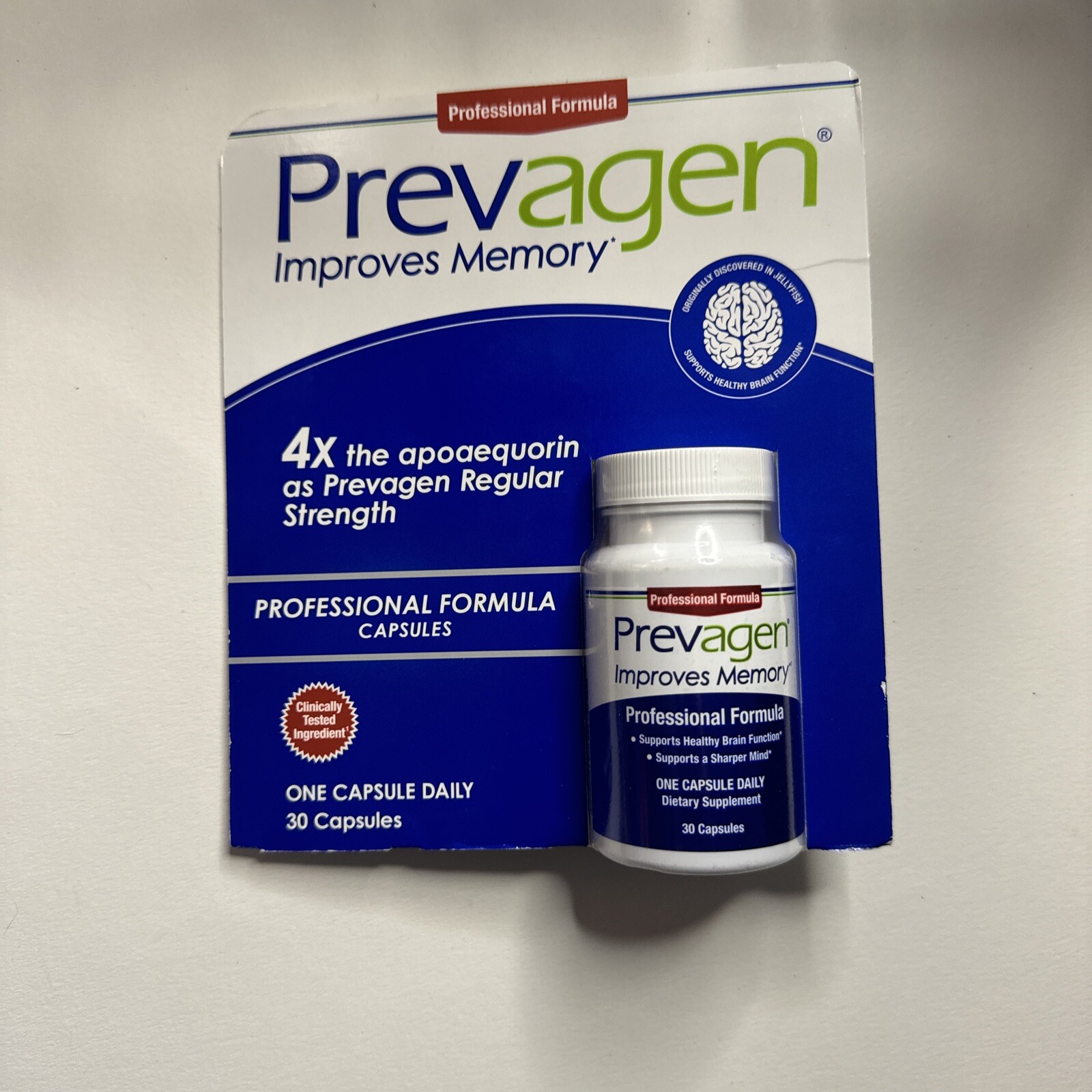 Prevagen Improves Memory Professional 4x Formula Apoaequorin 40mg 30 ...
