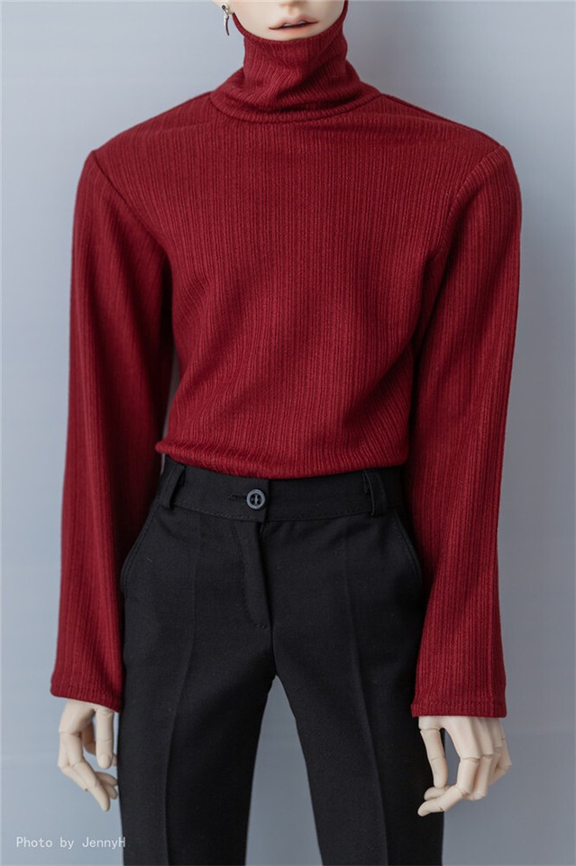 BJD Doll Clothing Only Male Turtleneck Basic Shirt 1/3 1/4 Uncle ...
