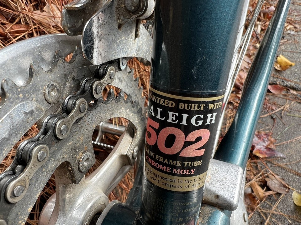 Vintage Raleigh Marathon Ladies Road Bike Green 50cm Frame Suntour ...