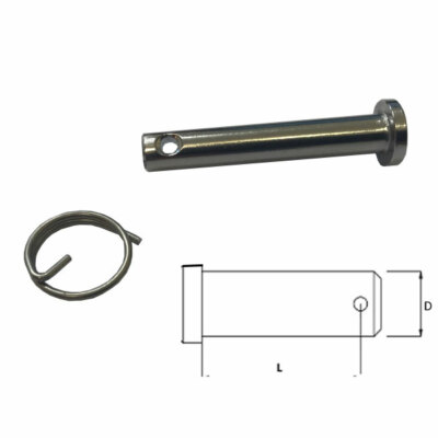 A4 Stainless Steel Clevis Pins & Split Rings ST-O0615 | eBay