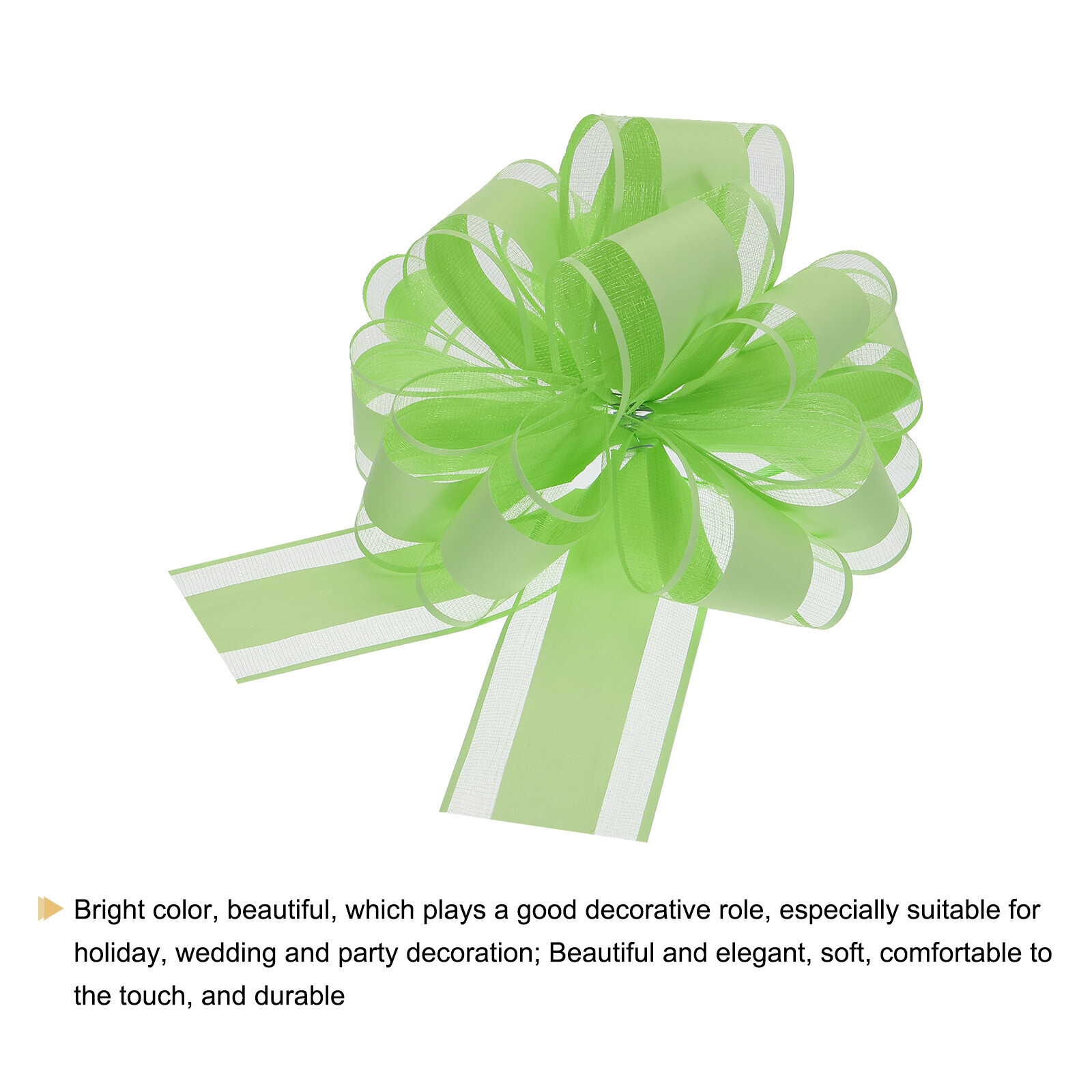 20pcs 6 Inch Large Big Pull Bow Organza Gift Wrapping Bows Ribbon ...